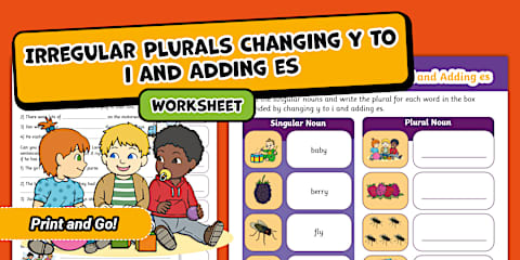 Changing the y for an i Then add es and ed Spelling Game