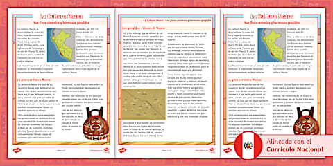 Tríptico de la cultura Nazca