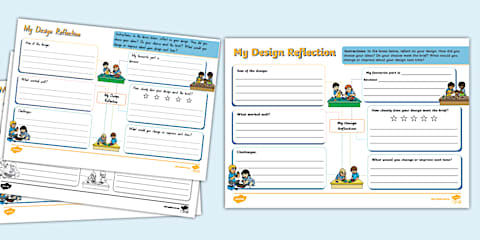 STEM Design Process Reflection Sheet 3-6