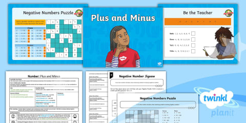 Sixth Grade Positive and Negative Integers on a Number Line PowerPoint ...