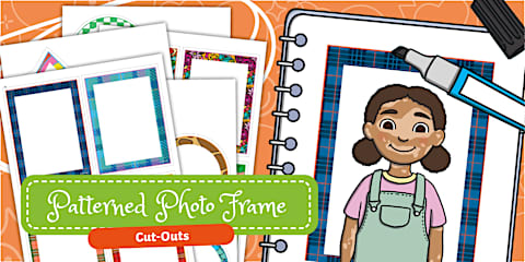 Realistic Photo Frame Style Border Templates