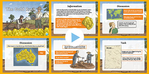 Timeline Of The Australian Gold Rush - Timeline - Twinkl