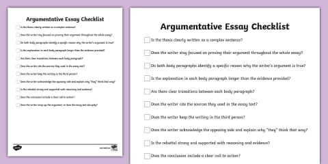 Argumentative Essay Counterclaim Graphic Organizer for 6-8 G