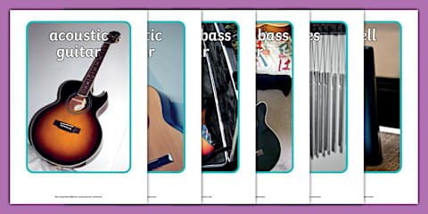 Musical Instrument Photo Matching Cards