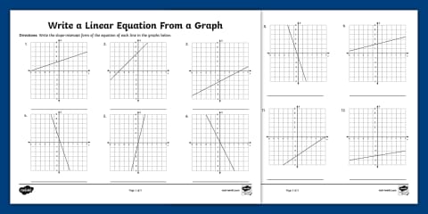 Eighth Grade Graph Linear Functions Using a Table of Values Practice