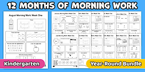 Kindergarten Spring Sight Words Activity Pack I High-Frequency Words