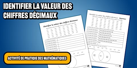 Place Value Challenge Differentiated Worksheets French