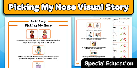Visual Social Stories for Special Education | Keeping My Hands to Myself
