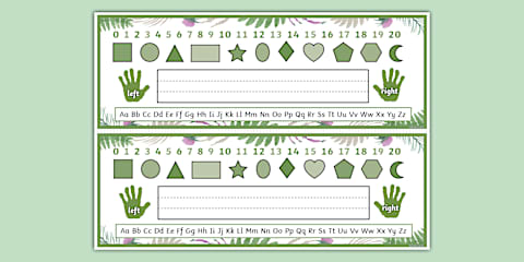 In This Area, I Am Working On... Number Area Display Poster