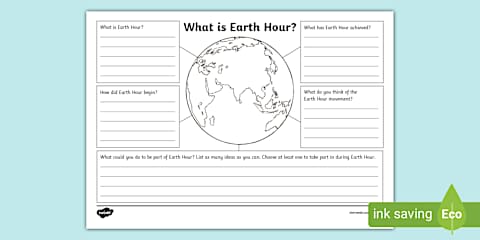 What Can I Do for Earth Hour? Display Poster