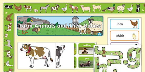 Farm Animals and Their Babies Interactive Hotspots
