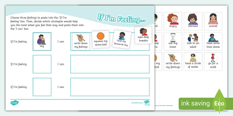 Emotion Regulation Worksheet | Self-Regulation Activity