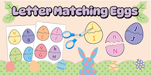 Easter Egg Alphabet Matching Activity