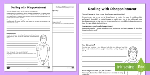 Older Learners: Managing Disappointment Activity