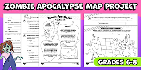 Five Themes of Geography Note-Taking Worksheet for 6th-8th Grade
