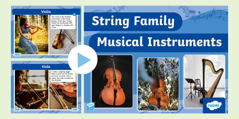 Brass Family Musical Instrument Photo Powerpoint