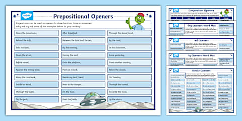 -ed Openers Word Mat