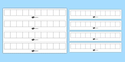 Blank Number Track (Small)