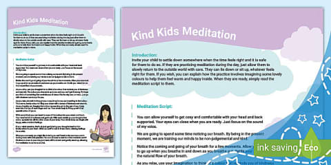 Body Scan Meditation for Kids