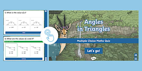 Areas of Triangles and Parallelograms Multiple Choice Maths Quiz - KS2 ...