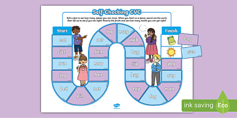 Winter CVC Word Game
