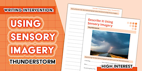Writing Intervention: Build a Better Sentence - Action
