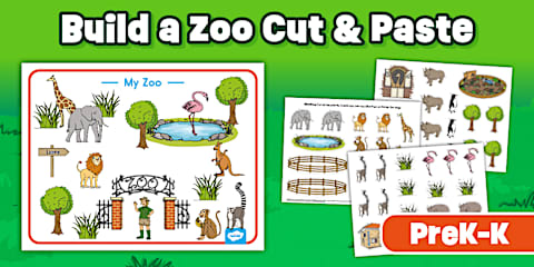Build a Rainforest Habitat Cut and Paste Worksheet