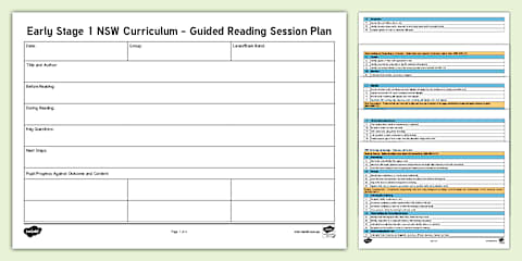 NSW Curriculum Early Stage 1 English Sequence of Learning