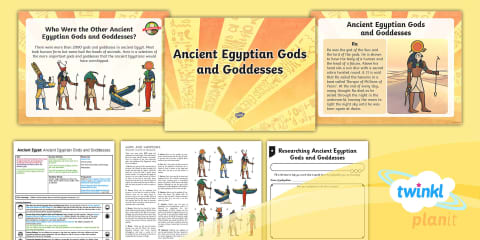 Who Am I? Egyptian Gods Guessing Game Cards for 6th-8th Grade