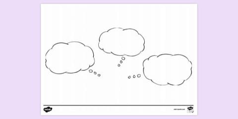 Thought Bubbles | Editable Template | Twinkl