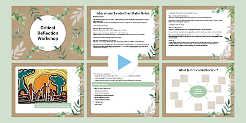 EYLF Weekly Critical Reflection Editable Template