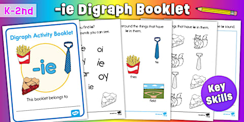 'ie' Sound Matching Activity Sheet