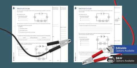Electrical Circuits Worksheet
