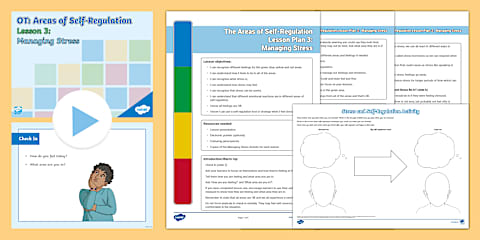 Dinosaur-Themed Areas of Self-Regulation Pack