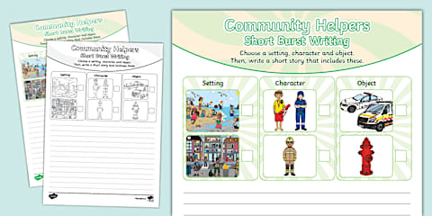 Community Helpers Themed Simple Sentences