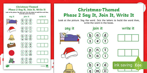 Santa's Sack Christmas List Writing Activity