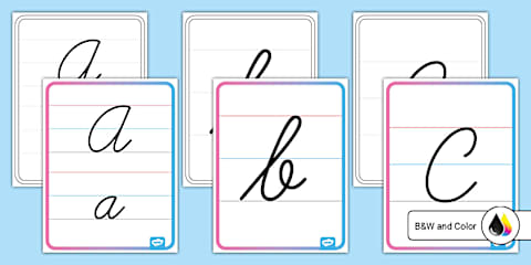 SA Cursive Letter Formation Posters