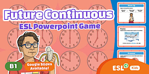 ESL Future Continuous PPT Lesson [Teens, B1]