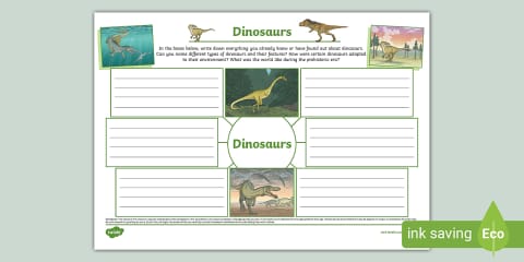 Dinosaur Fact File Template