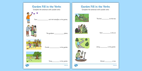 KS1 Using Verbs Differentiated Worksheet