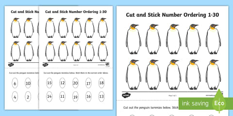 1-30 Number Cards