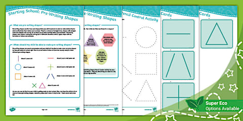 Pre-Writing Shapes Pencil Control Activity