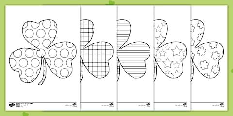 Leprechaun and Rainbow Colouring Sheet