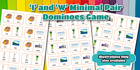 'r' and 'w' Minimal Pair Board Game