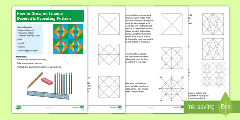 Islamic Tiles Inspired Art Project