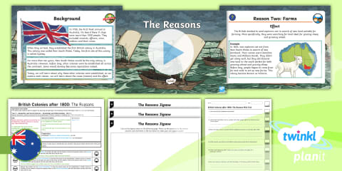 Year 5 HASS History British Colonies after 1800 Unit Pack