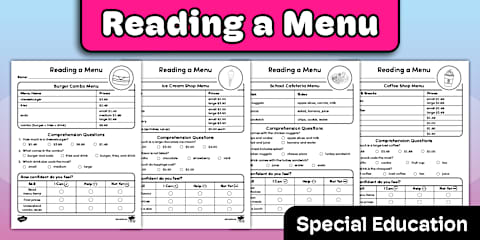 Life Skills: Financial Literacy Functional Math for Special Education