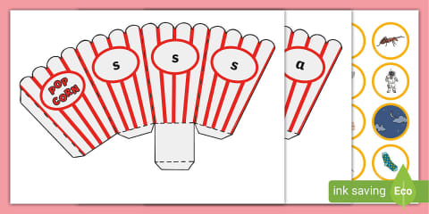s, a, t, p, i, n Phase 2 Phonics Train Cut and Stick Matching Activity