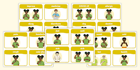 Auslan Drinks Word Cards