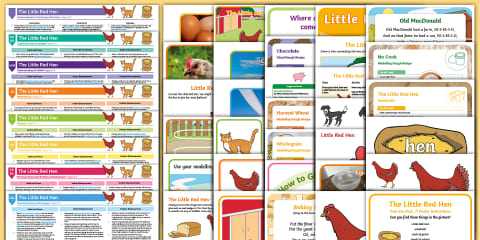 EYFS Ages 3-4 Topic Planning Web : Little Red Hen